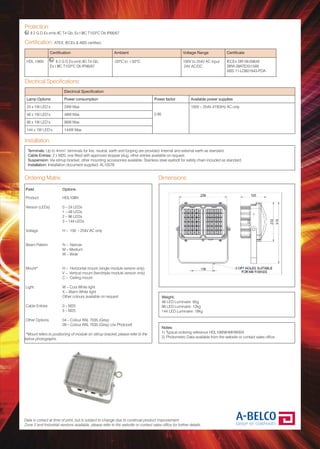 Hadar Hazardous Area Lighting HDL106 N Datasheet | PDF | Home ...