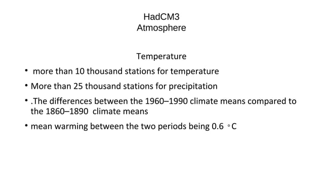 Had cm3 hadley centre coupled model ,version | PPT
