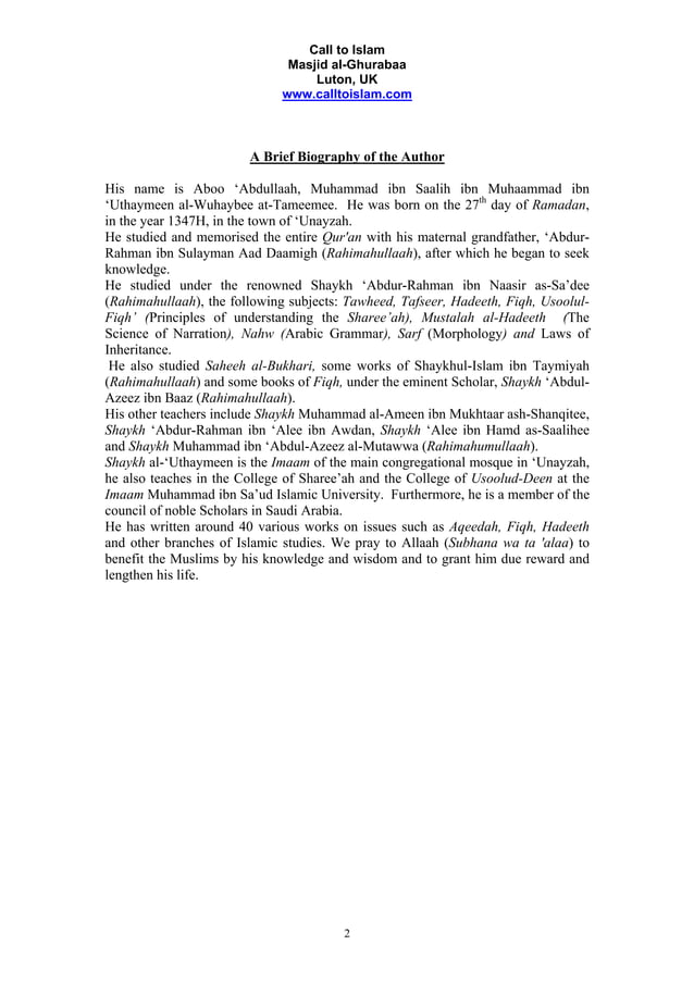 Mustalah al-Hadeeth (Classification of Hadeeth) | PDF