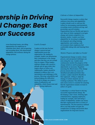 The Global Success Review Magazine Haden A. Land Final File For The ...