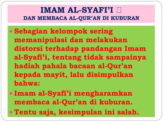 Konsep dan Dalil Hadiah pahala al qur’an | PPTX