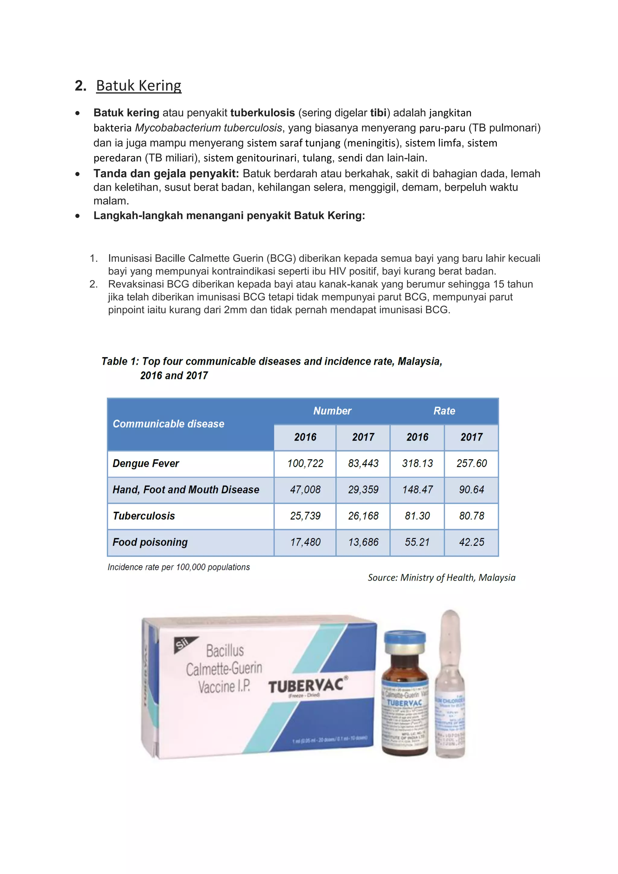 Penyakit Berjangkit & Tidak Berjangkit | PDF