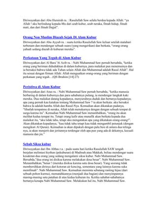 Hadis pembuat gambar,azab kubur | DOCX