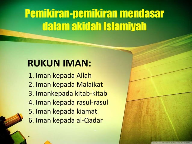 Hadis 2 iman – islam – ihsan masjid al jihad Bonang Tangerang | PPT