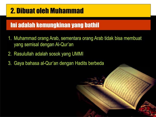 Hadis 2 iman – islam – ihsan masjid al jihad Bonang Tangerang | PPT