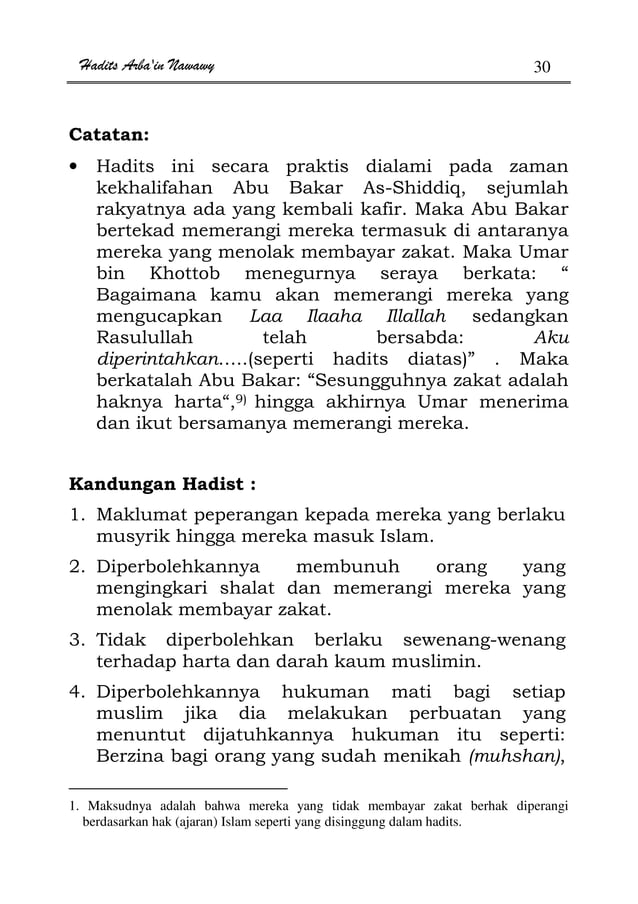 Hadis arbain an nawawi | PDF