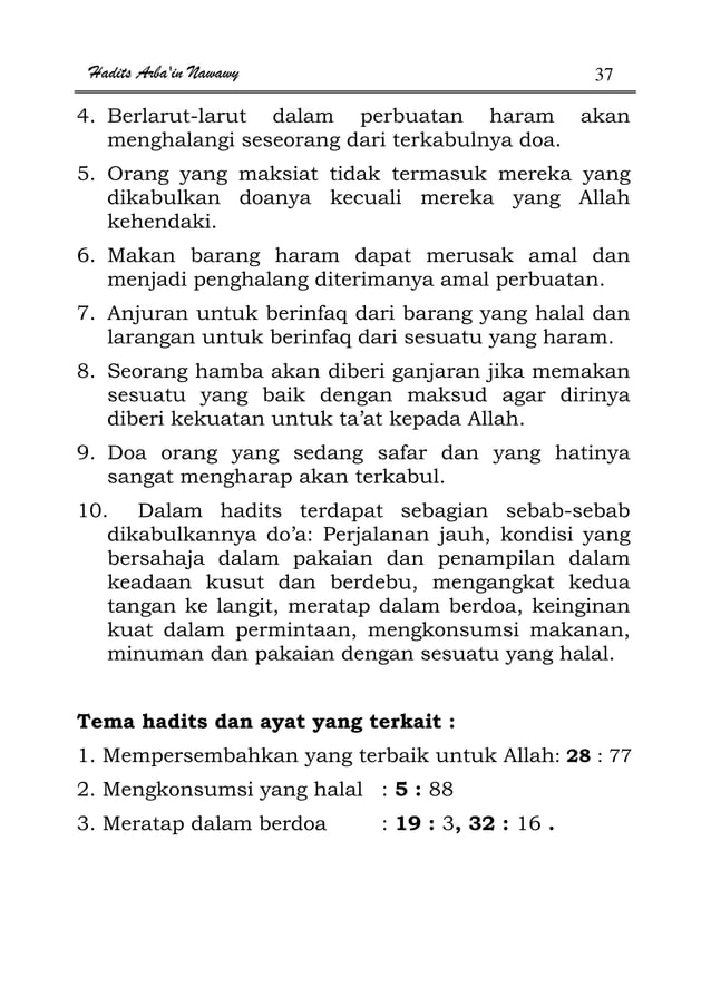 Hadis arbain an nawawi | PDF