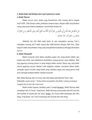 Hadis dhaif | DOCX