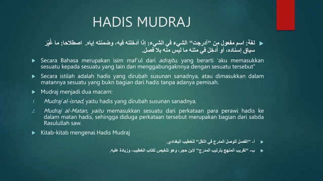Pengertian, Klasifikasi Hadis Dha’if.pptx