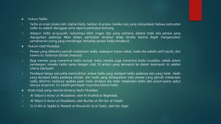 Pegertian dan klasifikasi Hadis Dha’if 1.pptx