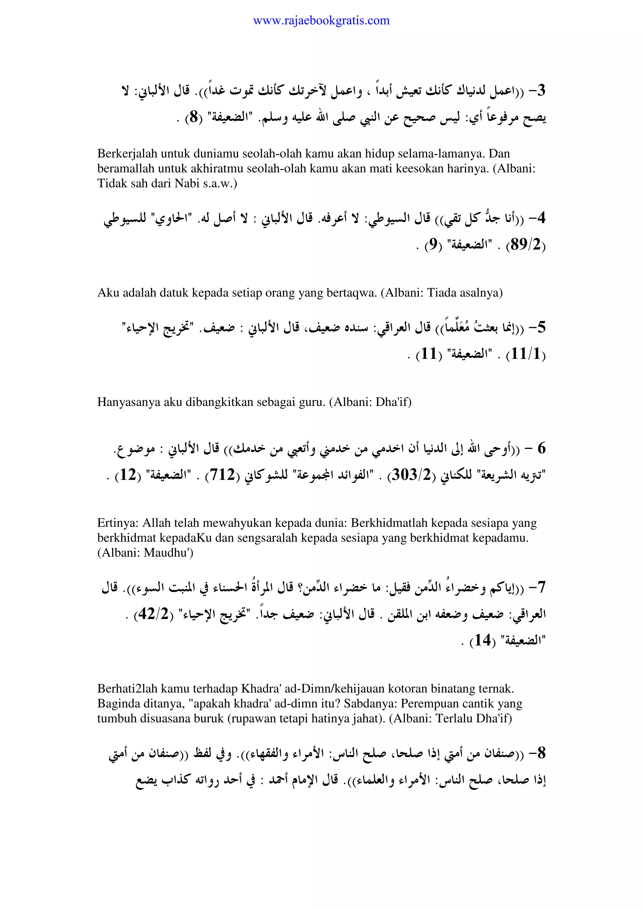 Hadis dhaifdanpalsuyangmasyhurdikalanganmasyarakat | PDF