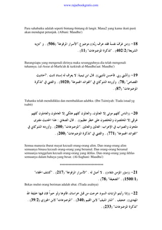 Hadis dhaifdanpalsuyangmasyhurdikalanganmasyarakat | PDF