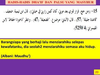 Hadis dhaif maudhu pt 1 | PPTX
