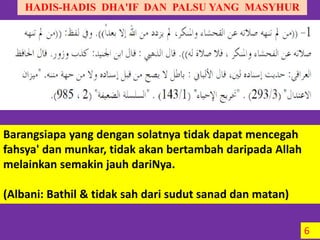 Hadis dhaif maudhu pt 1 | PPTX