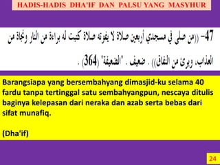 Hadis dhaif maudhu pt 2 | PPT