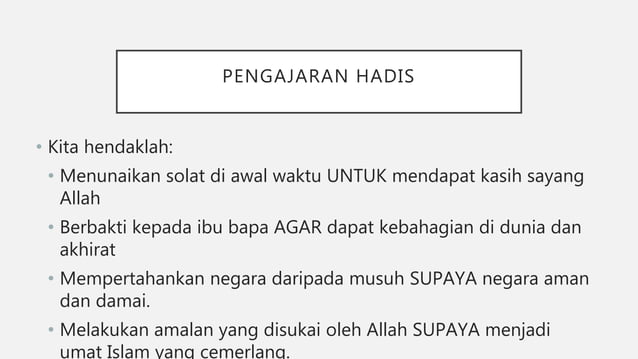 Hadis jihad dalam Islam | PPTX