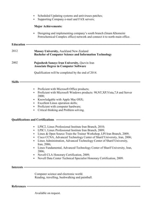 Hadi Soufi Resume | PDF