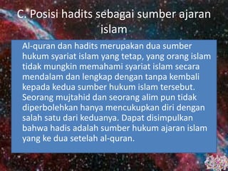 Hadis sebagai sumber ajaran islam | PPTX
