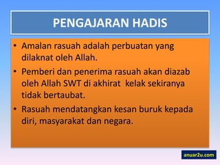 HADIS : RASUAH SEM 4 | PPTX