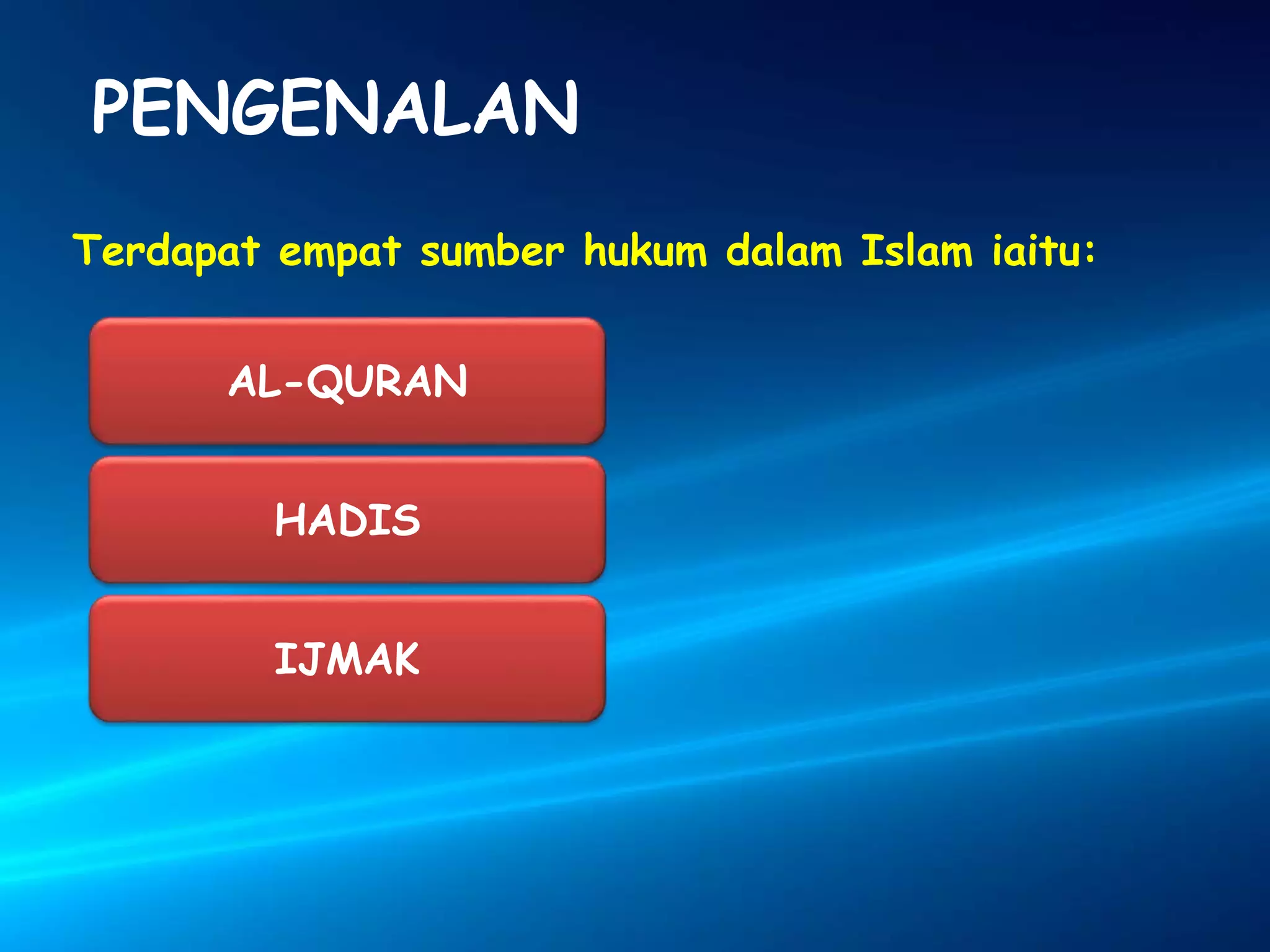 Hadis sumber hukum tingkatan 1 | PPTX
