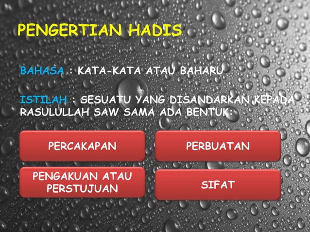 Hadis sumber hukum tingkatan 1 | PPTX
