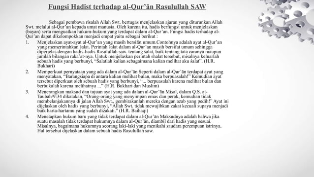 HADIST ATAU SUNNAH SEBAGI HUKUM ISLAM KEDUA.pptx