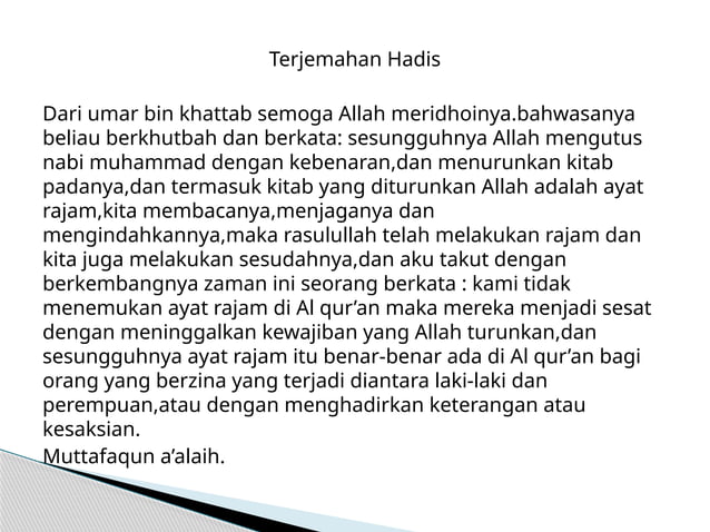 Hadis Tentang Hukuman Zina didalam islam.pptx