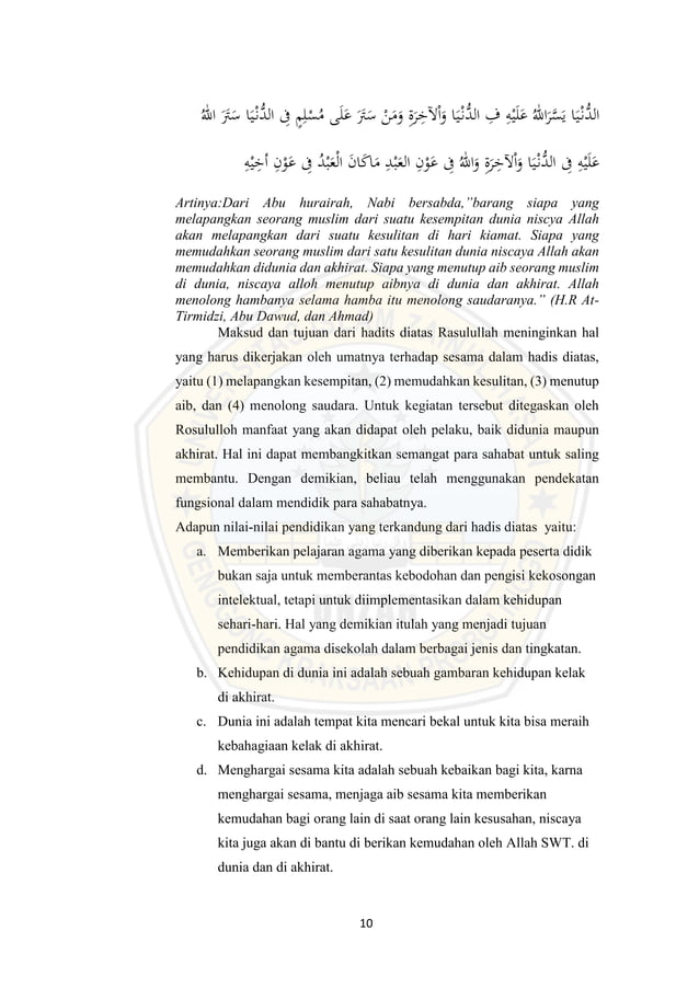 Hadist Pendekatan Pendidikan Islam.pdf