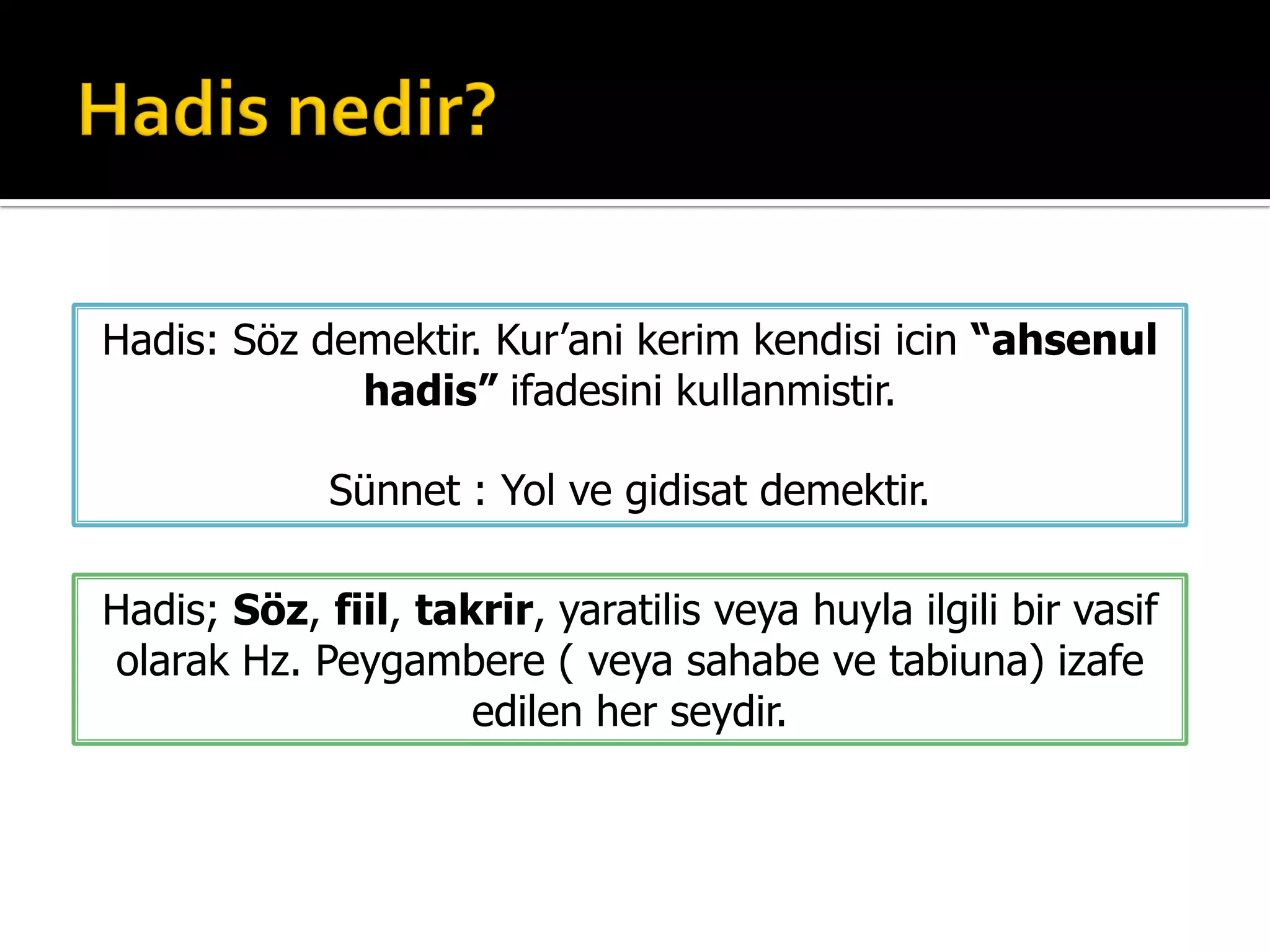 Hadis usulü ve tarihi | PDF