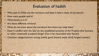 Introduction to Hadith | PPT