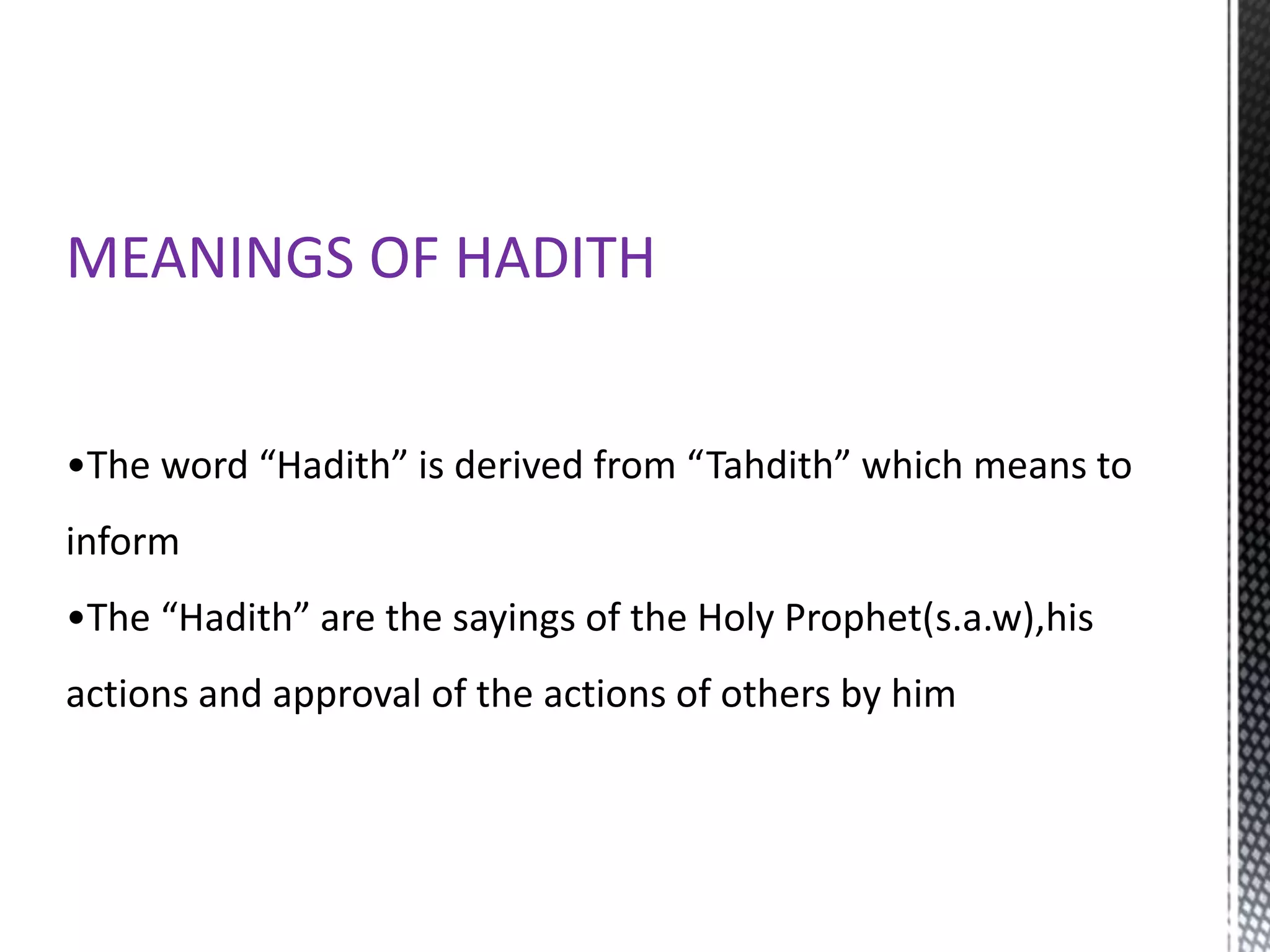 Hadith.pptx | Free Download