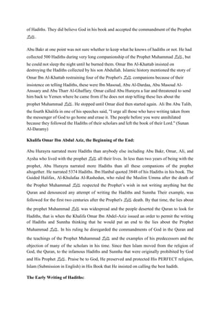 Basics of Hadith | PDF