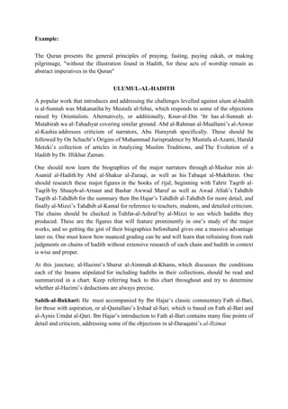 Basics of Hadith | PDF