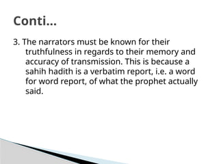 HADITH Dua-e-Asma- BSN generic nursing program | PPTX