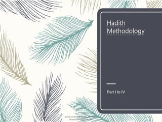 Hadith Methodology.pptx