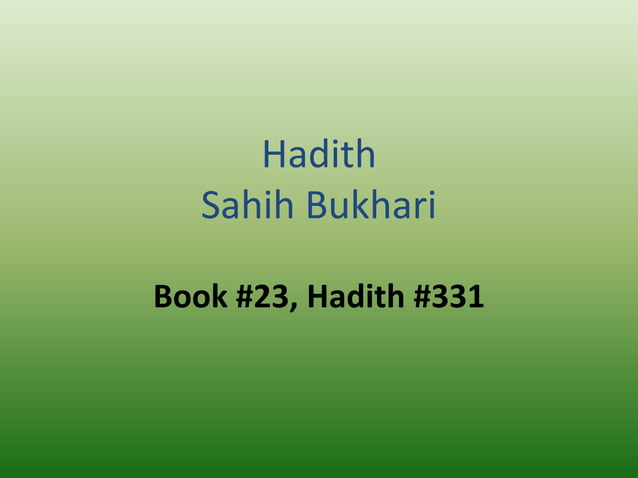 Hadith presentation | PPTX