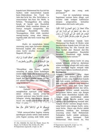 HADITS, SUNNAH, KHABAR DAN ATSAR SERTA KEDUDUKAN DAN FUNGSI HADITS | PDF