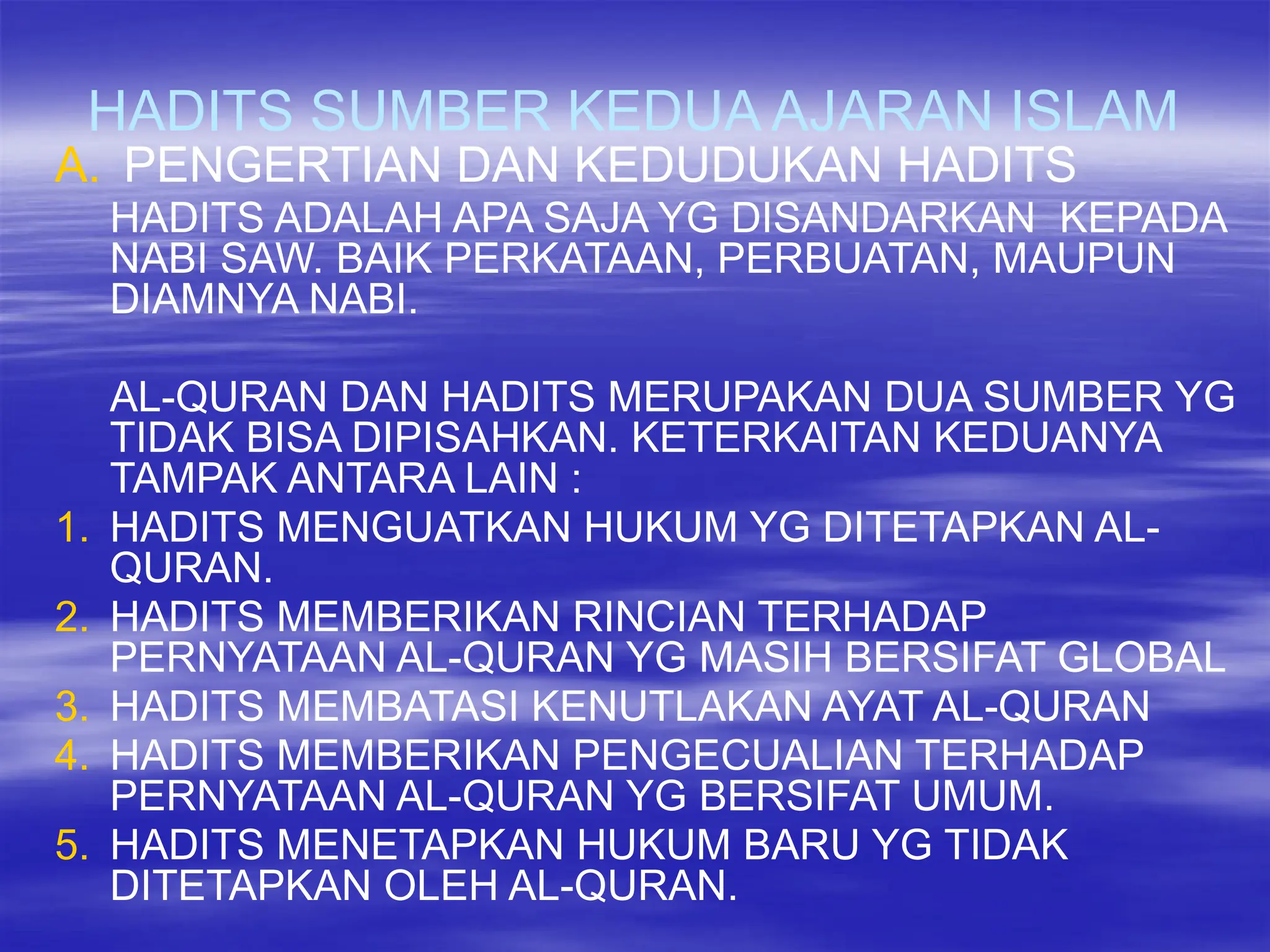 Macam-Macam dan Kategorisasi hadits Nabi.ppt