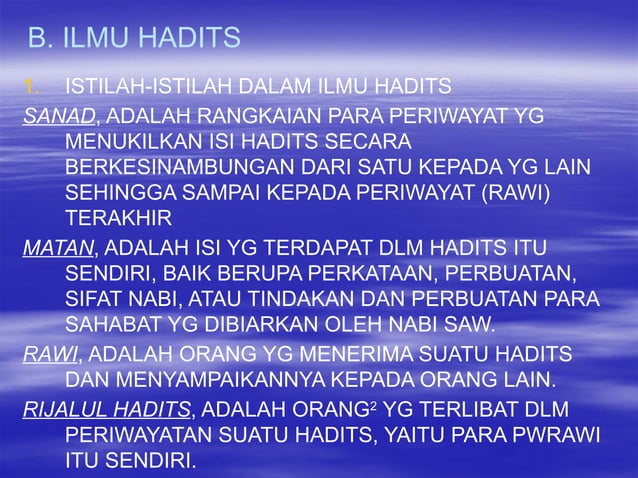 Macam-Macam dan Kategorisasi hadits Nabi.ppt