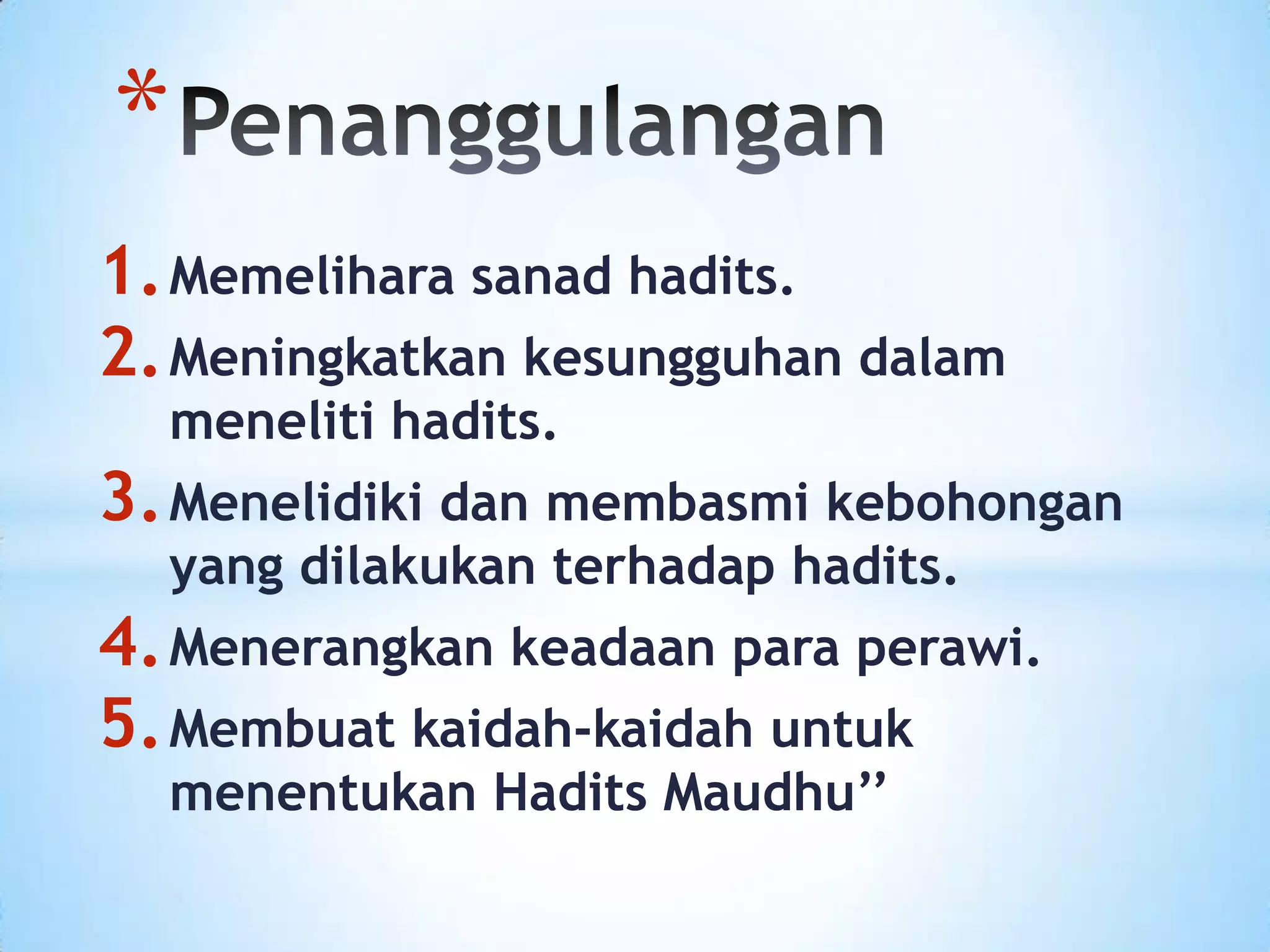 Hadits maudhu' | PPTX