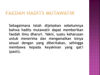 hadits mutawatir dan ahad.pptx