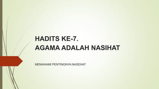 HADITS NASEHAT.pptx