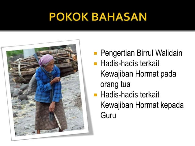 Hadits tentang hormat kepada orang tua dan guru | PPTX