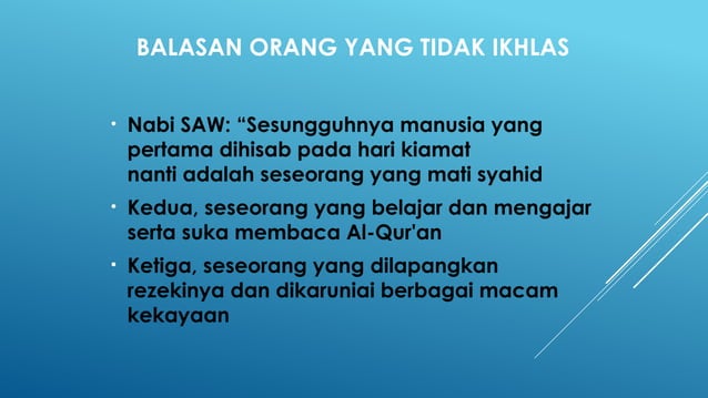 HADITS TENTANG IKHLAS DALAM BERDAKWAH PPT.pptx