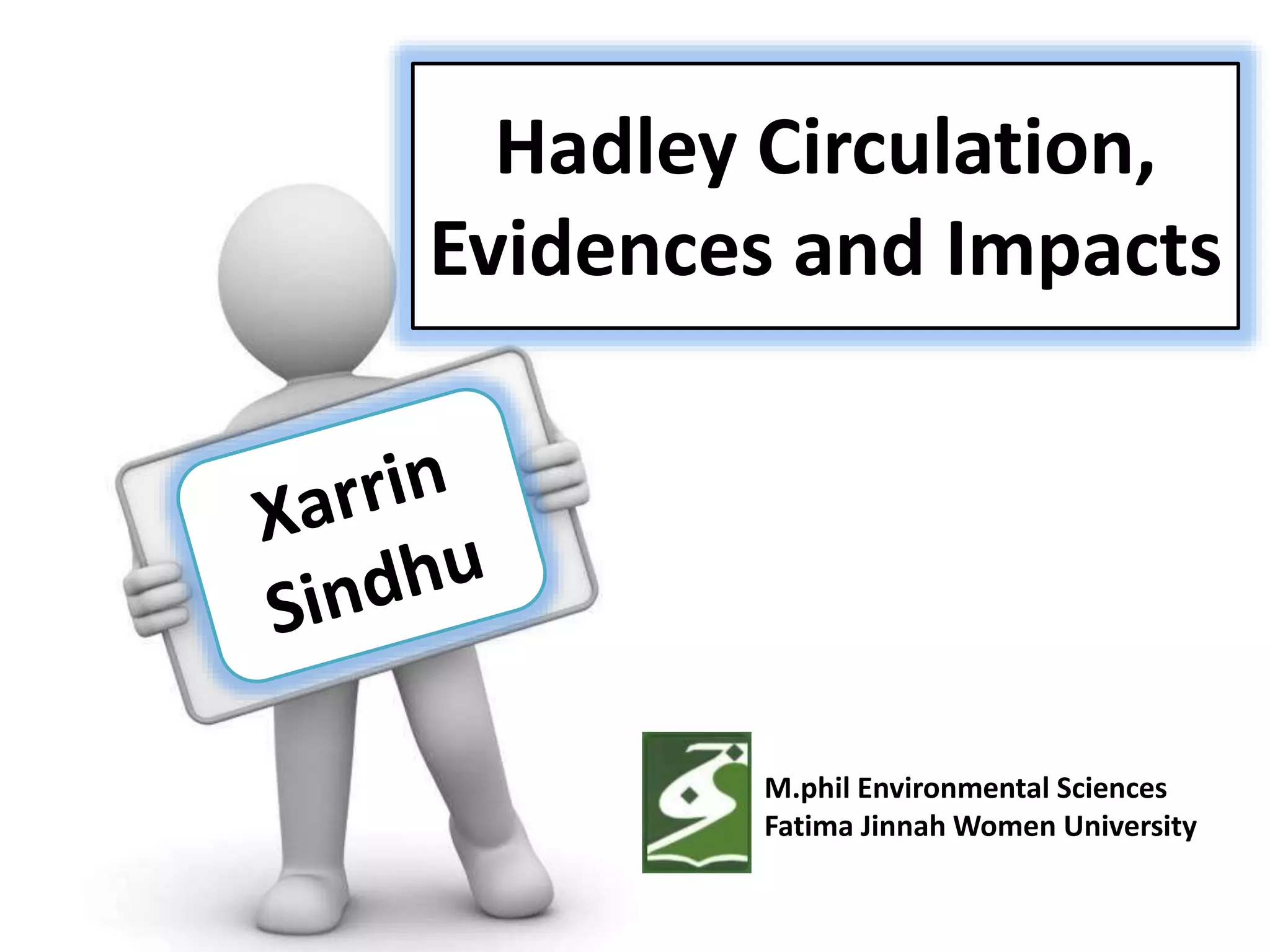 Hadley circulation: evidence and impacts | PPTX