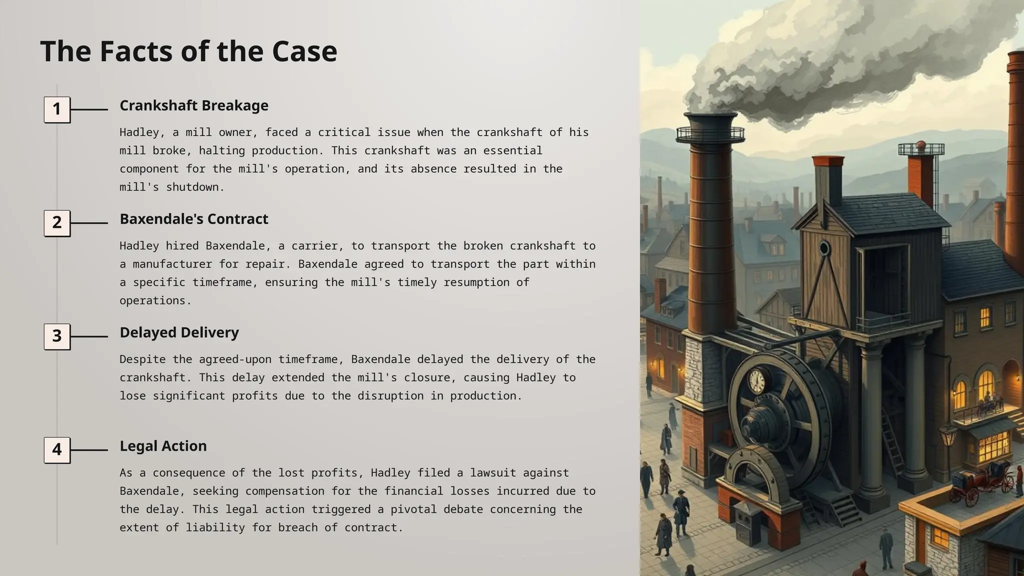 Hadley vs Baxendale Case Law in Contract | PPTX