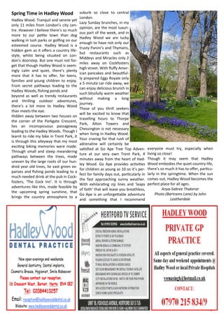Hadley Wood News April/May 2017 | PDF
