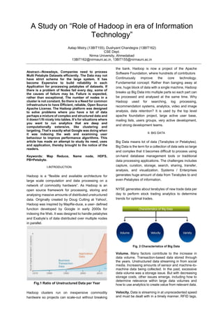 Hadoop(Term Paper) | PDF