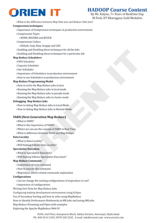 Quality Hadoop Training | PDF