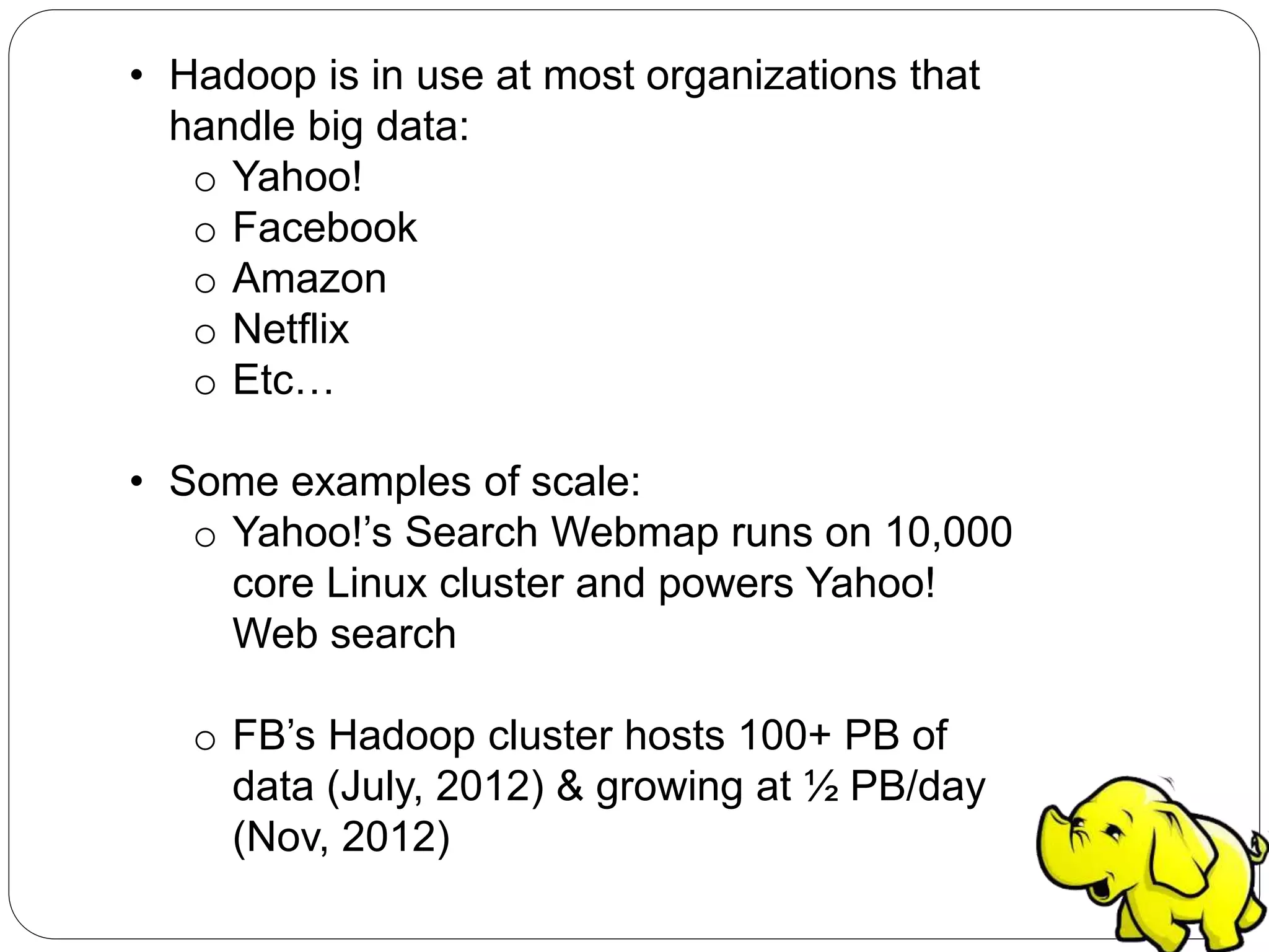 Apache Hadoop Big Data Technology | PPT